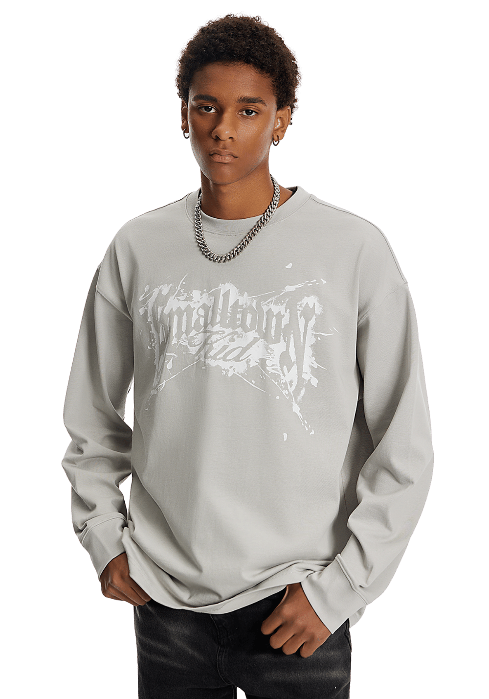 Small Town Kid-Ink Splatter Sweatshirt-Grey – SMALL TOWN KID